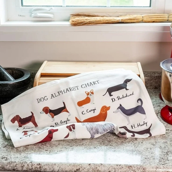 Kitchen | Nwt Dog Alphabet Chart Dish Tower | Poshmark
